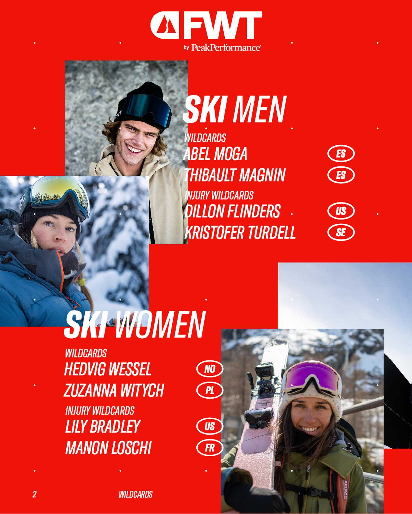 Freeride World Tour 2024 Wildcards Announced | Downdays